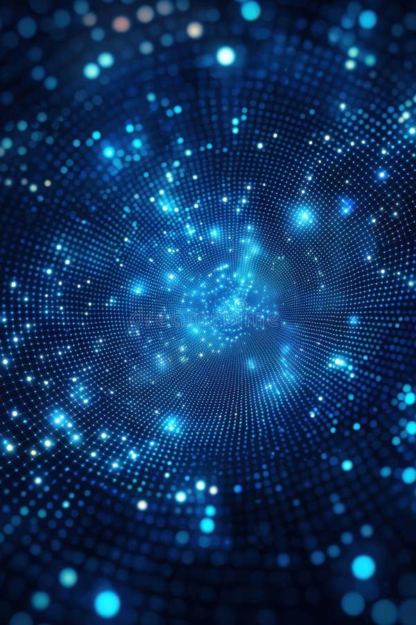 Abstract Glowing Blue Light Grid Pattern with a Futuristic Aesthetic ...