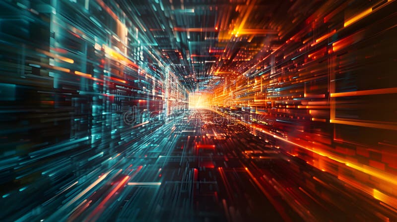 Digital Abstract Distortion Art with Intriguing Realistic Elements ...