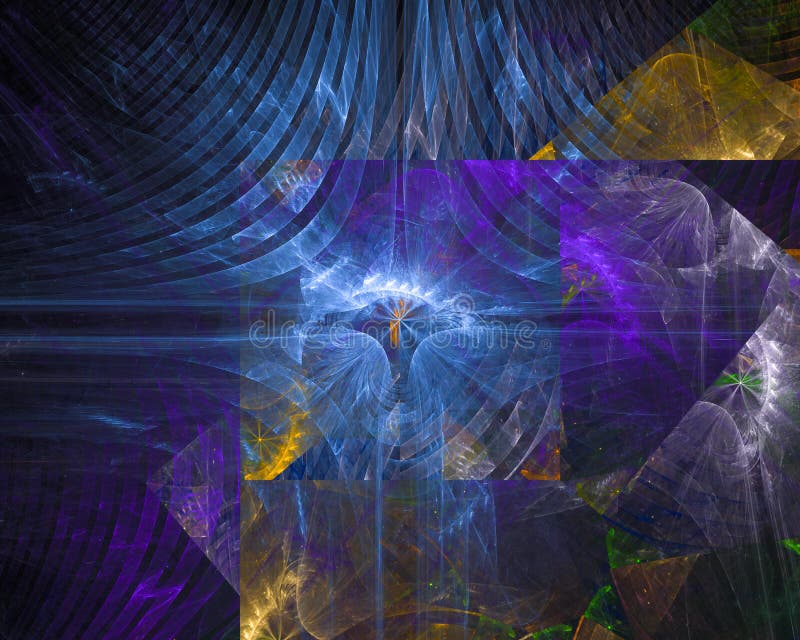Abstract Overlay Fractal Rendering Modern Imagination Shine Concept ...