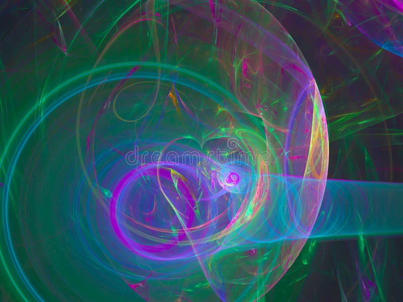 Digital Abstract Future Fractal, Graphic Science Modern Fantasy ...