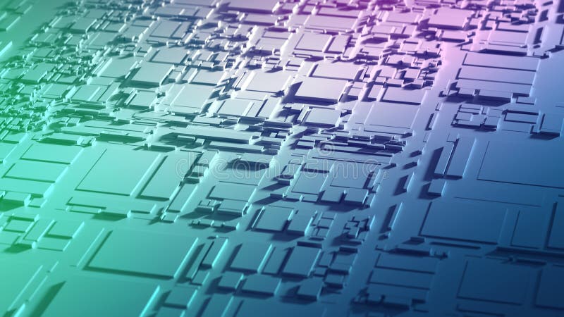 Digital Abstract Future Technology Architectural Background, Voluminous ...