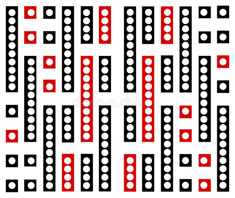 Vertcal Linear Dotted Pattern Design Stock Illustration - Illustration ...