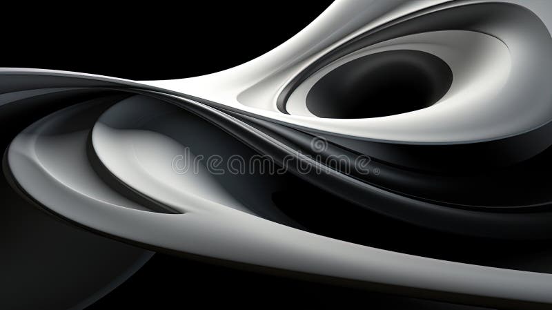 Digital Abstract Grey Color Acrylic Paint Liquid Wavy Pattern ...