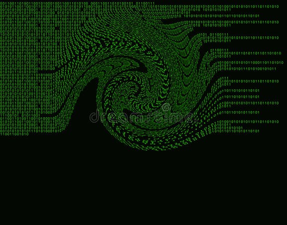 Hacker Attack Binary Code 3 Swirl Stock Image - Image of network, abstract: 158526589