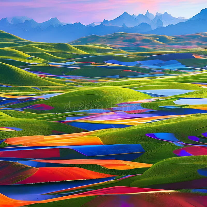 1870 Digital Abstract Landscapes: a Futuristic and Mesmerizing ...