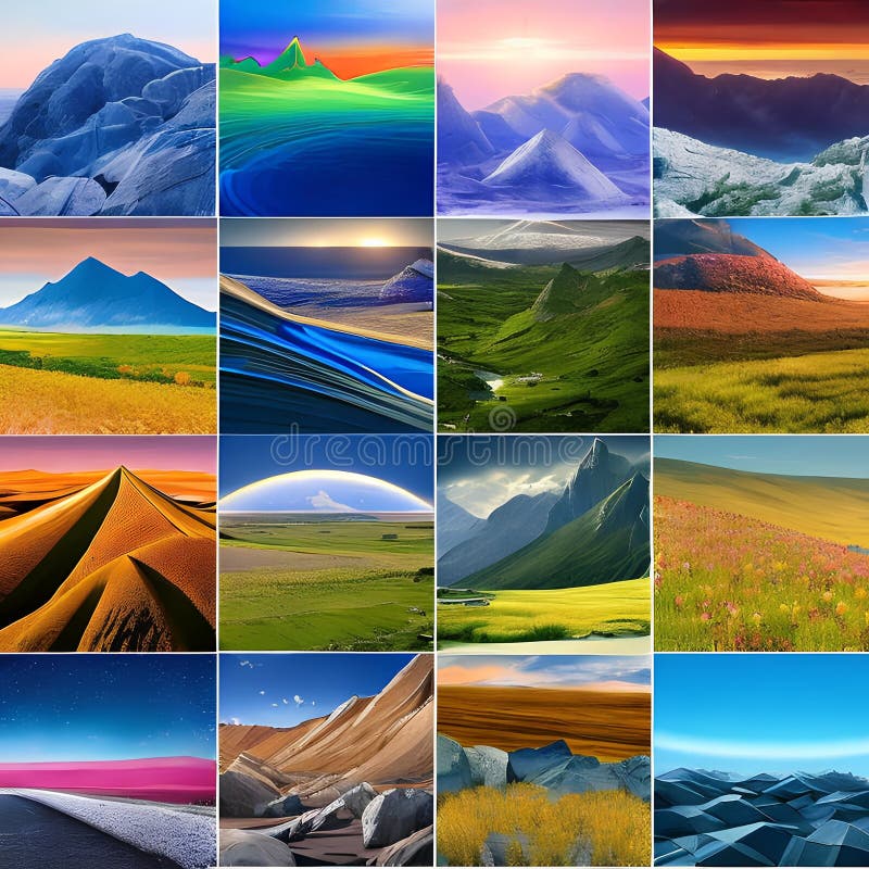 1870 Digital Abstract Landscapes: a Futuristic and Mesmerizing ...