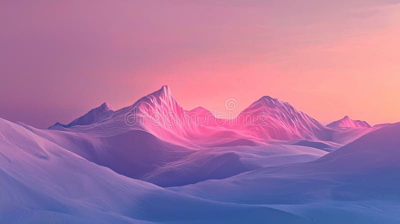 Digital Abstract Landscapes, Soft Color Blends, Minimal yet Dynamic ...