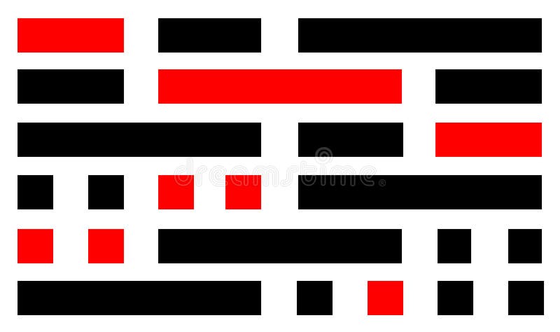 Linear Sequence Pattern Design Stock Illustration - Illustration of ...