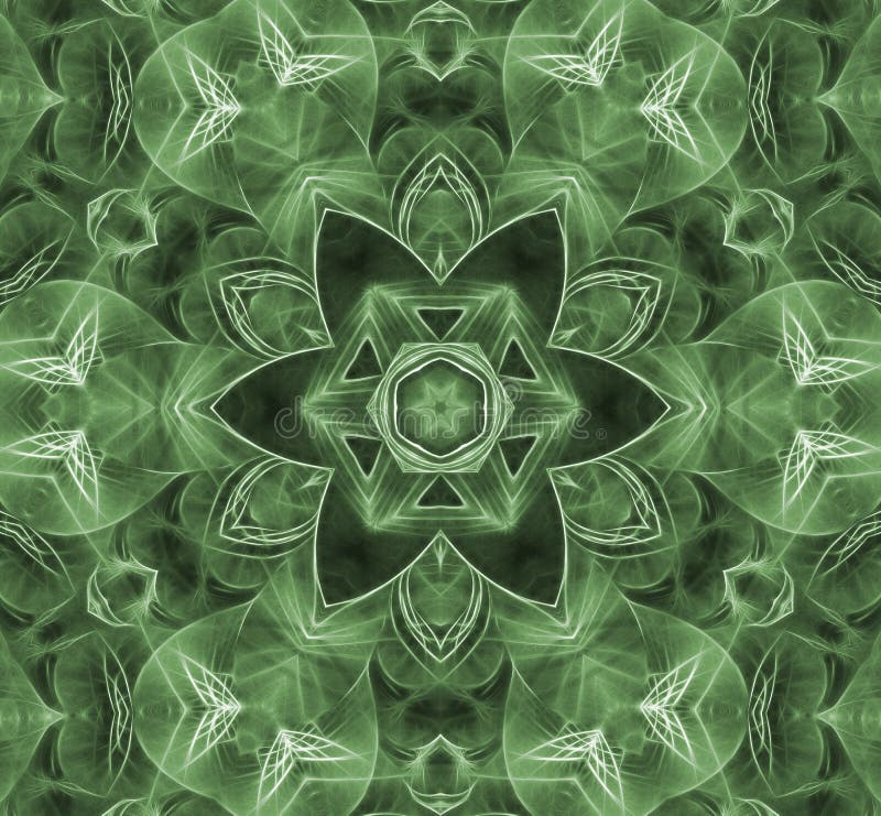 Digital Abstract Mandala Computer Background Stock Illustration ...