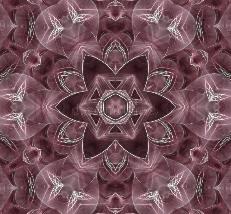 Digital Abstract Mandala Computer Background Stock Illustration ...