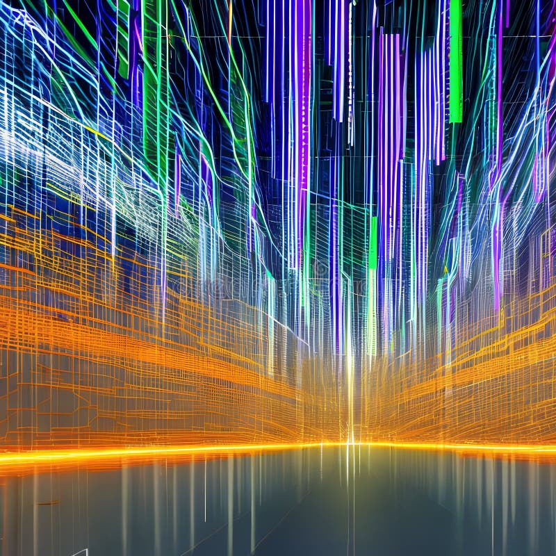 1108 Digital Abstract Matrix: a Futuristic and High-tech Background ...