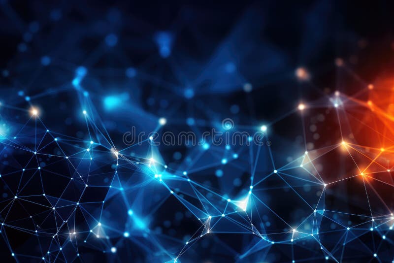 Digital Abstract Network AI Generated Stock Illustration - Illustration ...