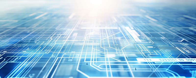 Digital Abstract Network Concept with Sunlight Stock Photo - Image of ...