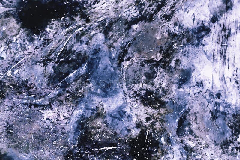 Digital Abstract Painting in Cool Tone for Background Stock ...