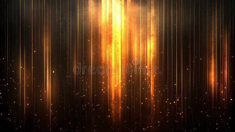 A Digital Abstract Piece Presents a Cascade of Extended Black Forms ...