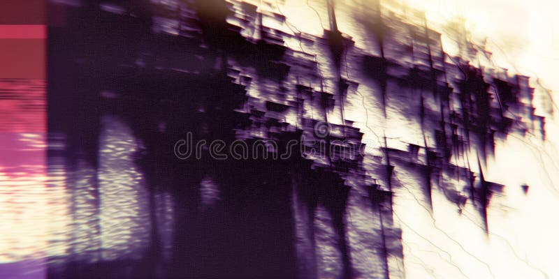 A Digital Abstract with a Pixelated and Distorted View that Appears ...