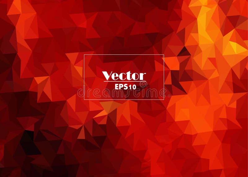 Digital Abstract Red Vector Image Stylized from Triangles Stock ...