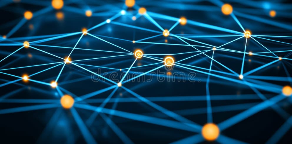 In a Digital Abstract Setting, Brightly Colored Lights Generate a ...