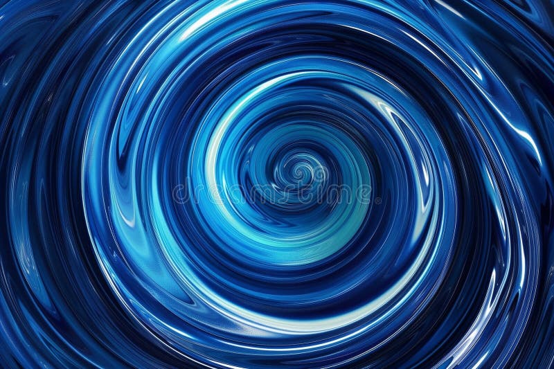 Abstract Blue Swirling Vortex Stock Illustration - Illustration of ...