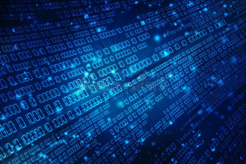 Digital Abstract Technology Background, Binary Code Background. 3d ...
