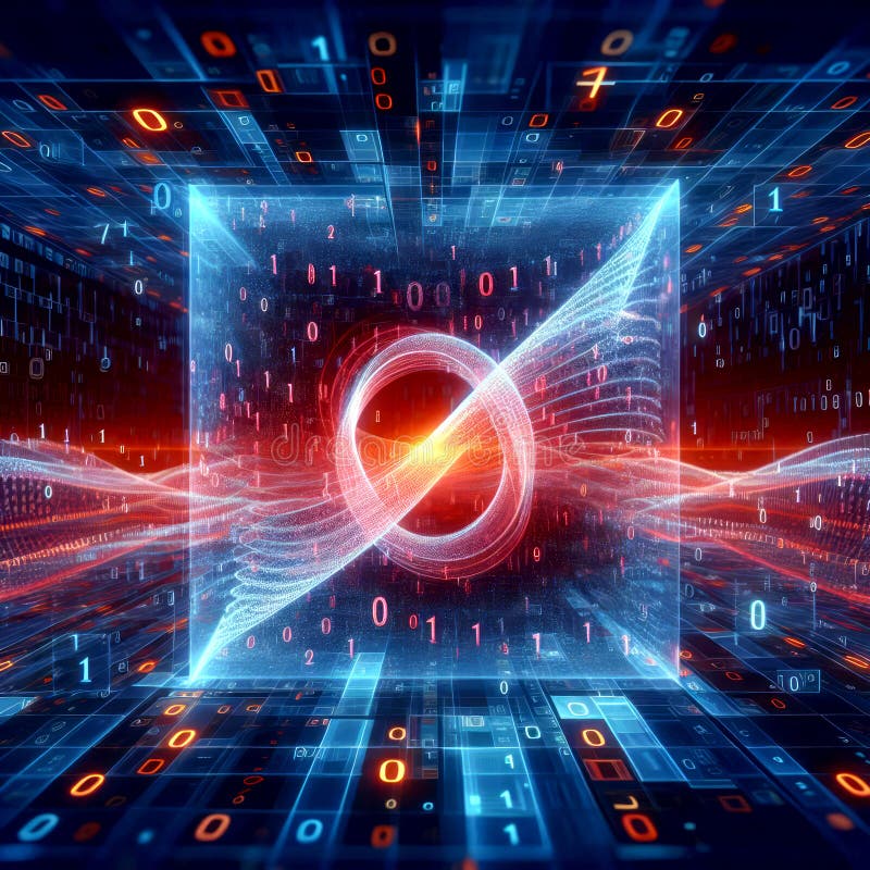 Digital Abstract Technology Background Binary Speed Communications