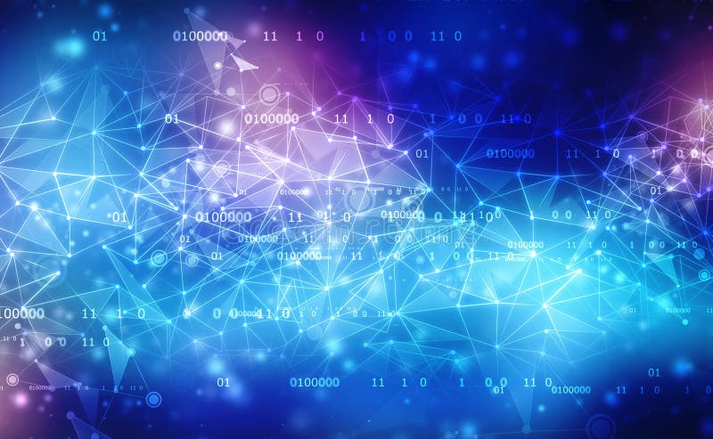 Digital Abstract Technology Background, Internet Connection Technology ...