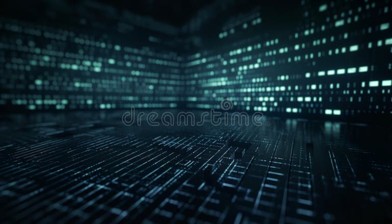 Digital Abstract Technology. Programming Script Binary Coding Snippet ...