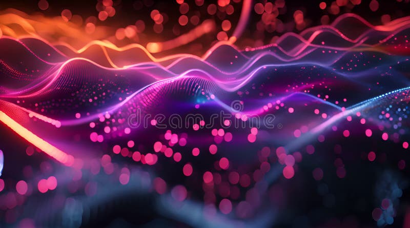 Quantum Waves Abstract Pattern Stock Video - Video of pulsating, modern ...