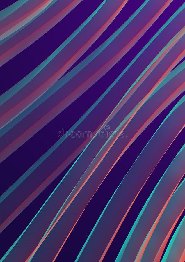 Digital Abstract Violet Background with Transparency Colorful 3d Lines ...