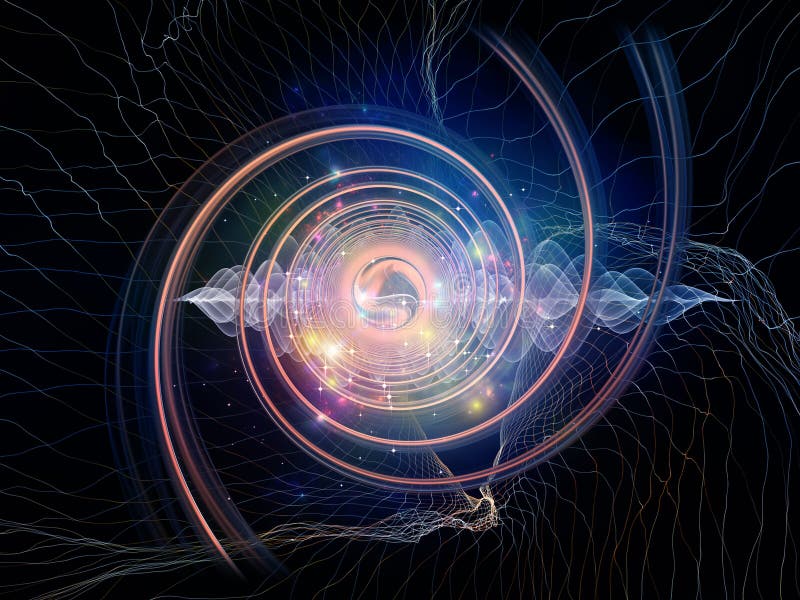 Digital Abstract Visualization Stock Illustration - Illustration of ...