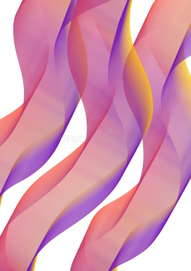 DIgital Abstract White Background with Light Transparency Pink Wave ...