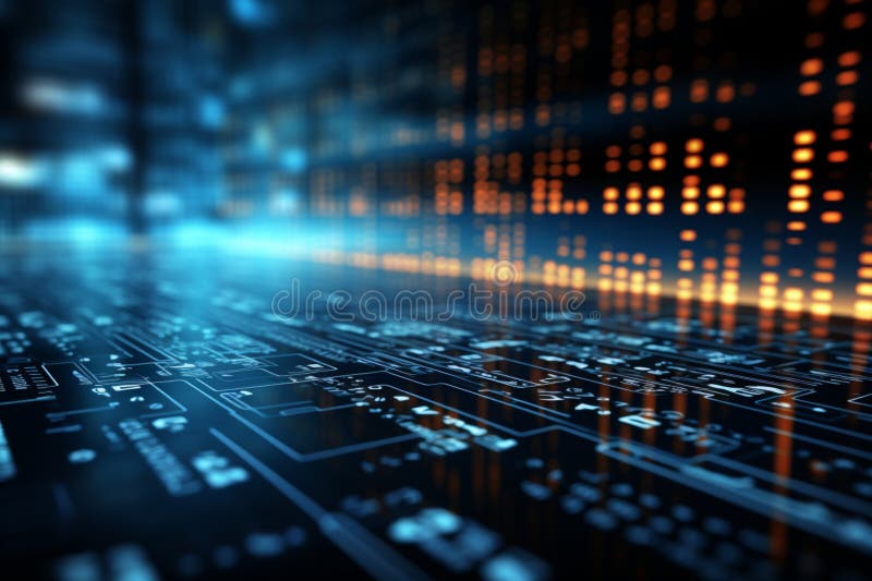 Digital Abstraction Background Showcases AI Algorithms and Binary Code ...