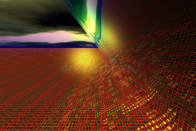 Digital abstraction III stock illustration. Illustration of atomic - 465894