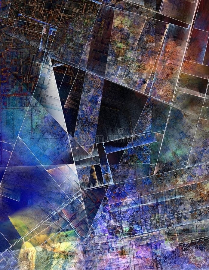 Digital Abstraction stock illustration. Illustration of arrangement ...