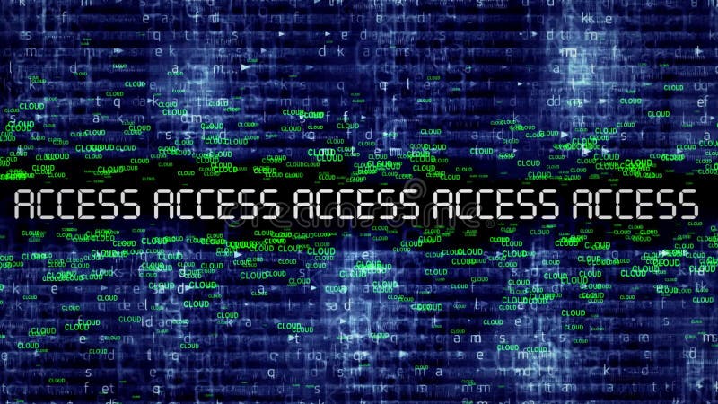 Digital Access Display with Code and Access Denied Messages Stock Video ...
