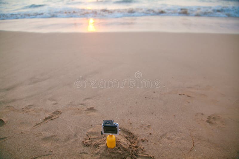 Digital Action Camera stock image. Image of black, gopro - 52587135