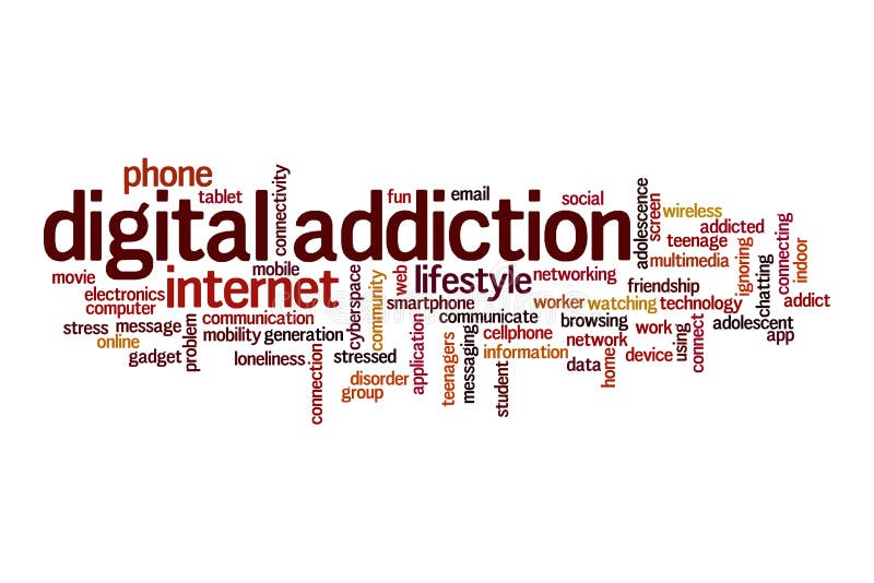 Internet Stress Computer Addiction Technology Stock Illustrations – 253 ...