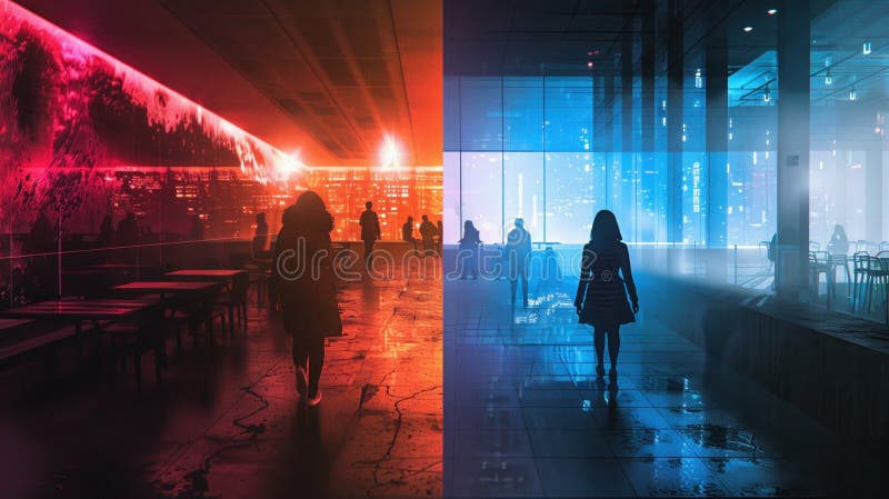 Digital Addiction and Constant Fear of Missing Out in Modern Life Stock ...