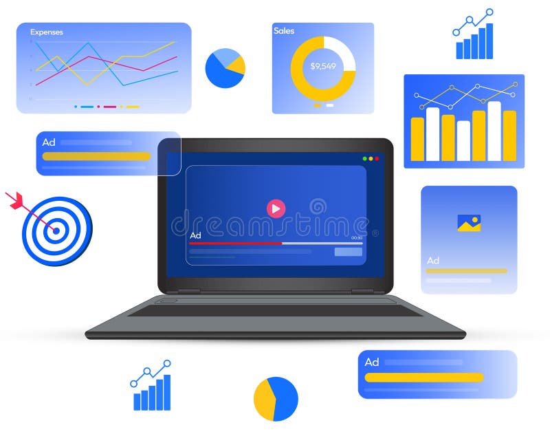 Digital Ads and Revenue Analytics Infographic Floating Around the ...