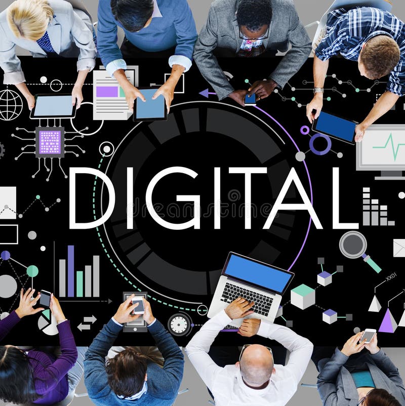 Digital Advanced Technology Innovation Electronics Concept Stock Image ...