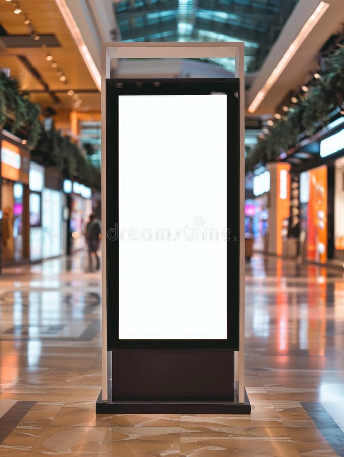 Digital Advertisement Board Stock Photo - Image of advertising, center ...