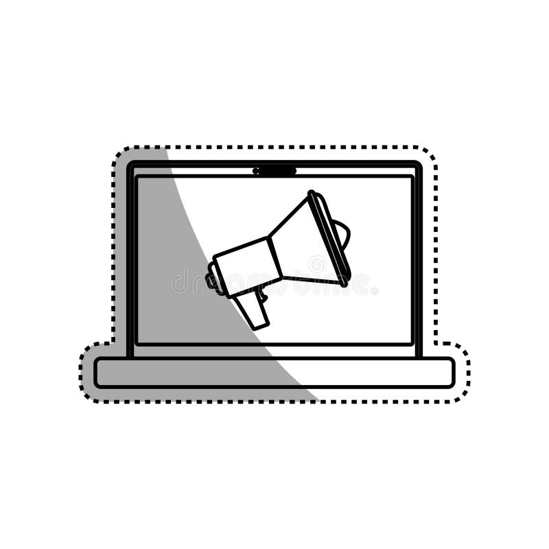 Digital Advertising Business Stock Illustration - Illustration of media ...