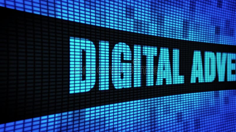 Digital Advertising Side Text Scrolling LED Wall Pannel Display Sign ...