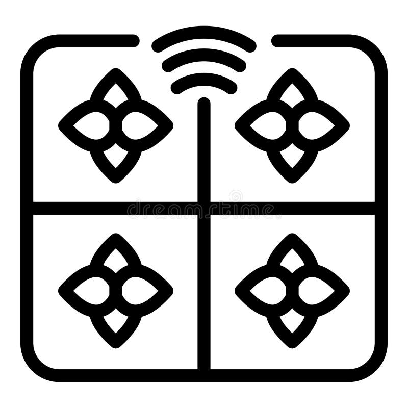 Digital Agriculture Icon Outline Vector. Farm Future Stock Vector ...