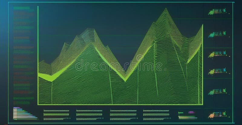 Digital Agriculture Monitoring Stock Illustration - Illustration of ...