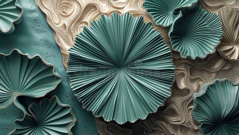 Geometric Shell Cluster stock illustration. Illustration of abstract ...