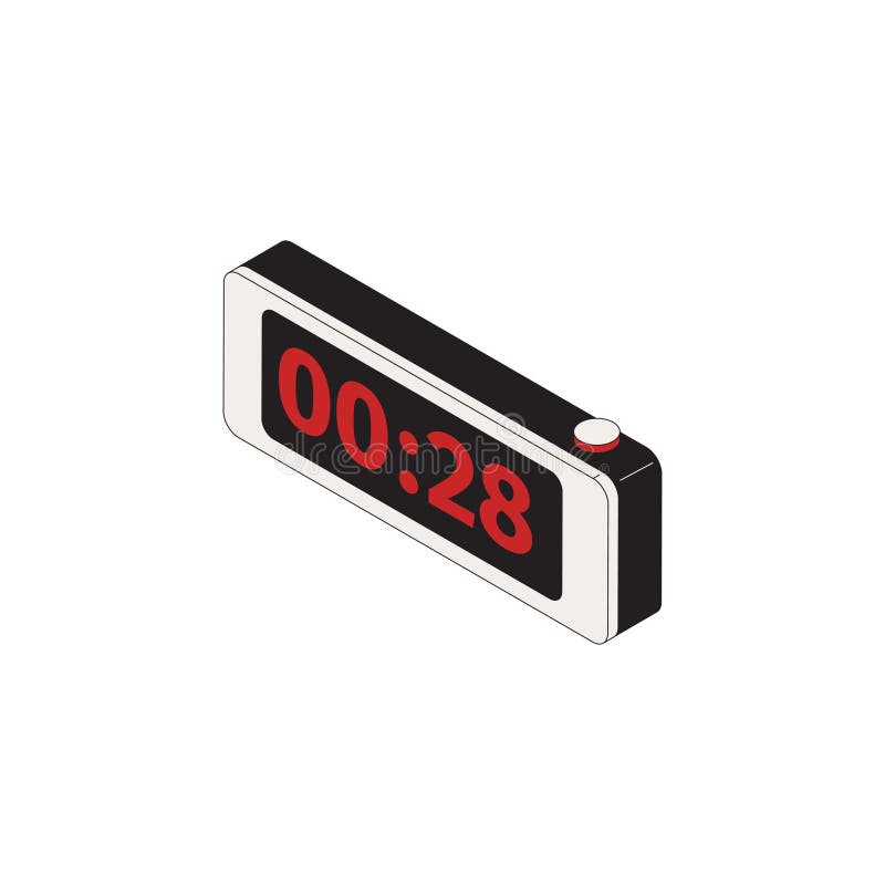 Digital alarm clock stock vector. Illustration of countdown - 40679166