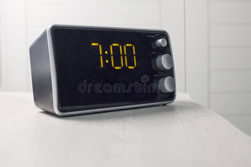 Digital Alarm Clock With Green Digits Stock Image - Image of morning ... Digital Alarm Clock With Green Digits Stock Image - Image of morning ...