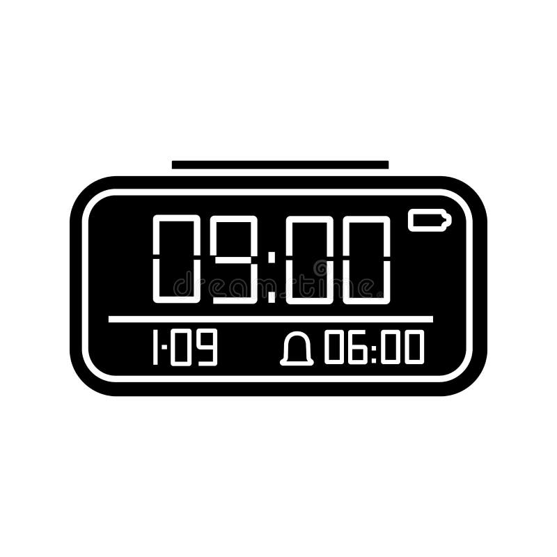 Digital Alarm Clock Linear Icon Stock Vector - Illustration of ... Digital Alarm Clock Linear Icon Stock Vector - Illustration of ...