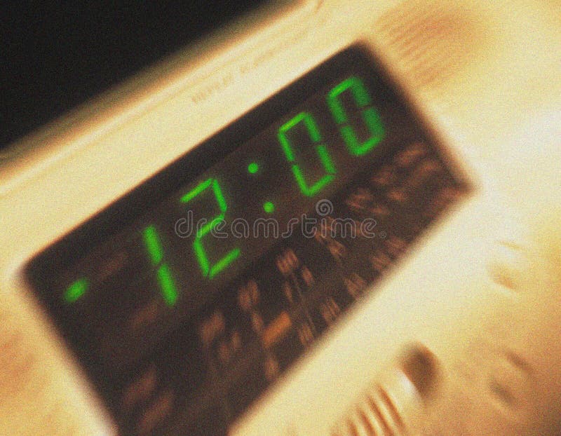 Digital alarm clock stock image. Image of wakeup, morning - 98171399